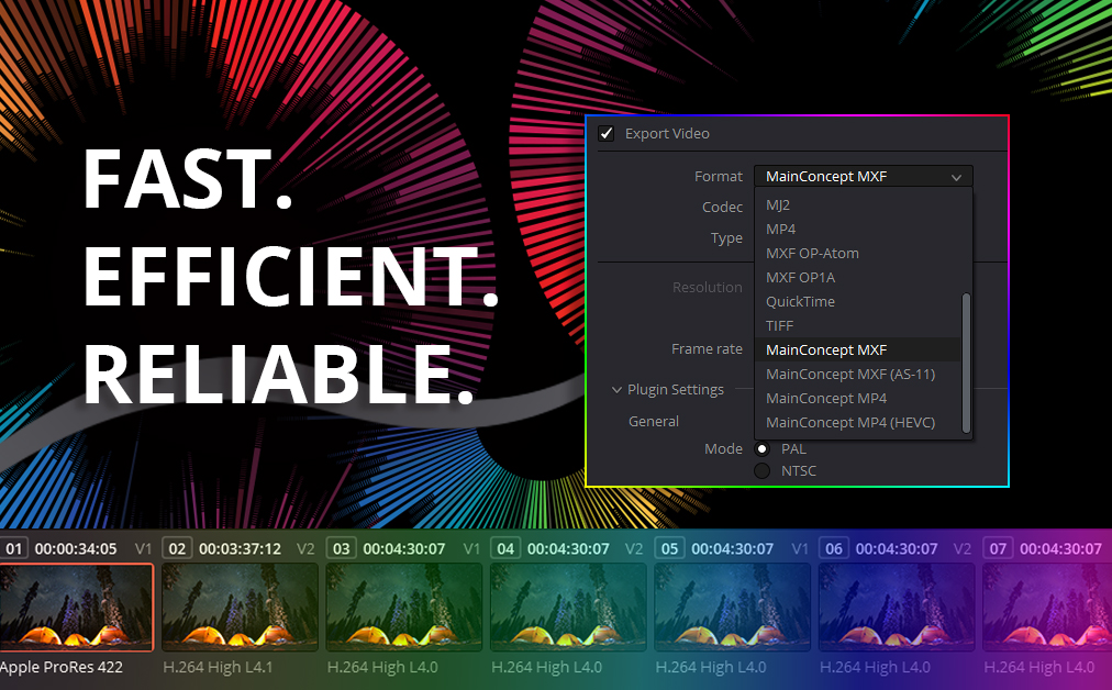 MainConcept Codec Plugin for DaVinci Resolve Studio Lets Creators Do More